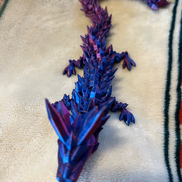 Toys | Blue And Purple 3d Printed Figurine | Poshmark